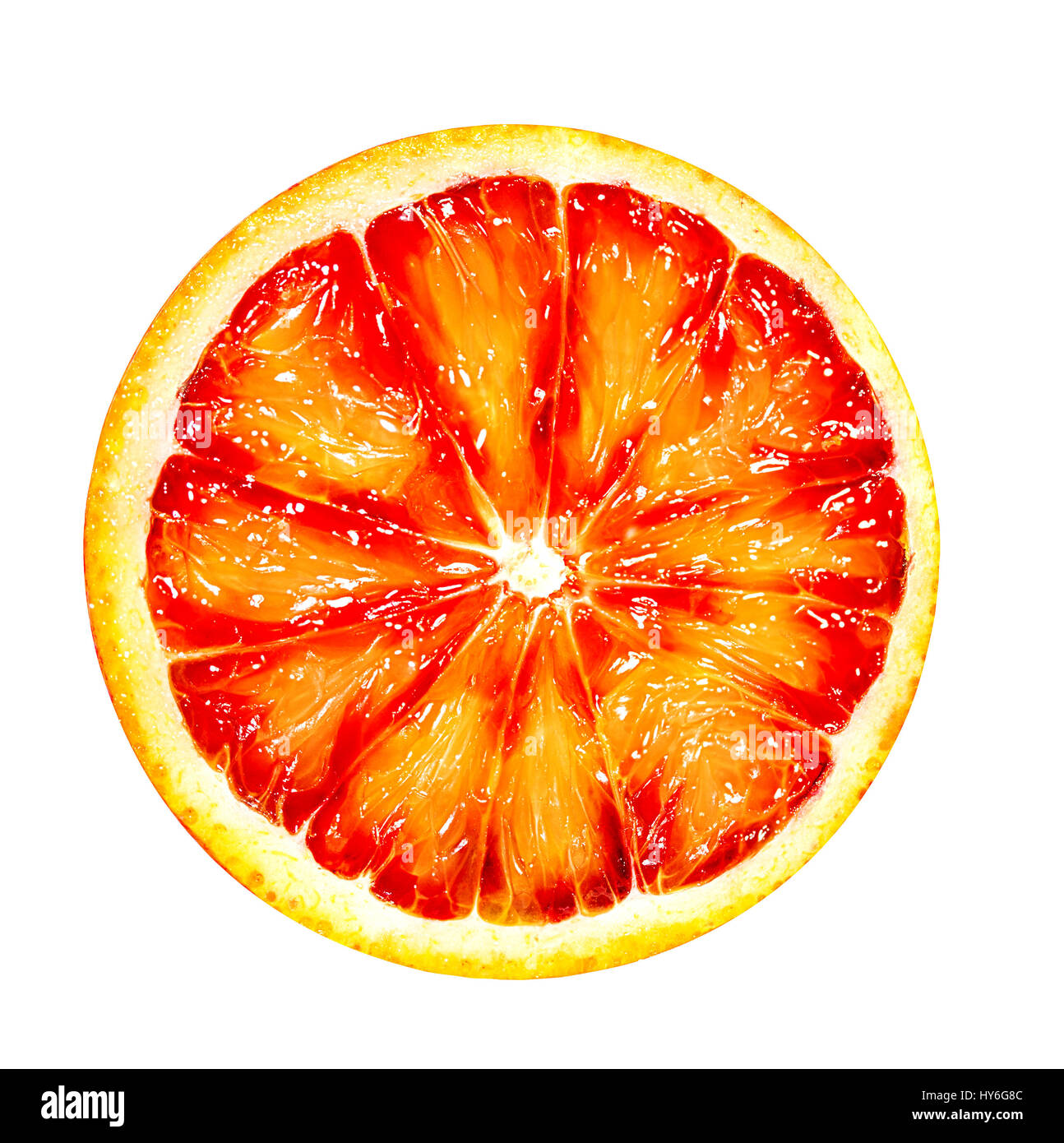 Red orange fruit isolated on white background Stock Photo - Alamy