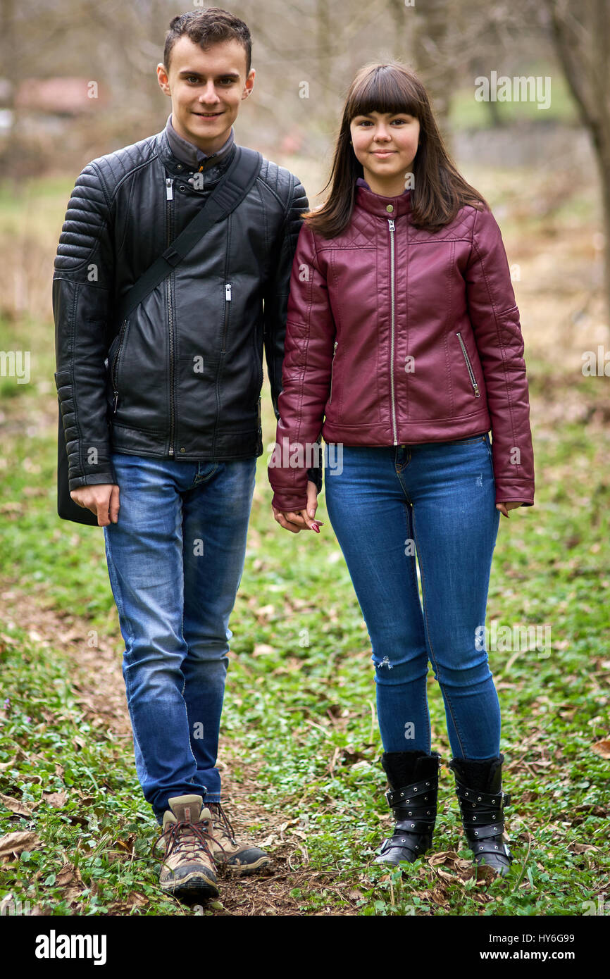 Teens in the woods hi-res stock photography and images - Alamy