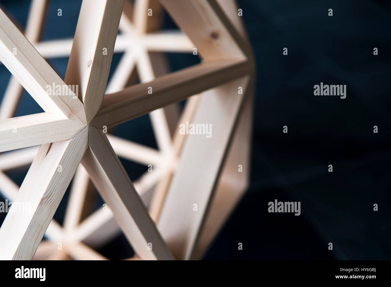 Wooden Polygon structure Background geometric picture Stock Photo - Alamy