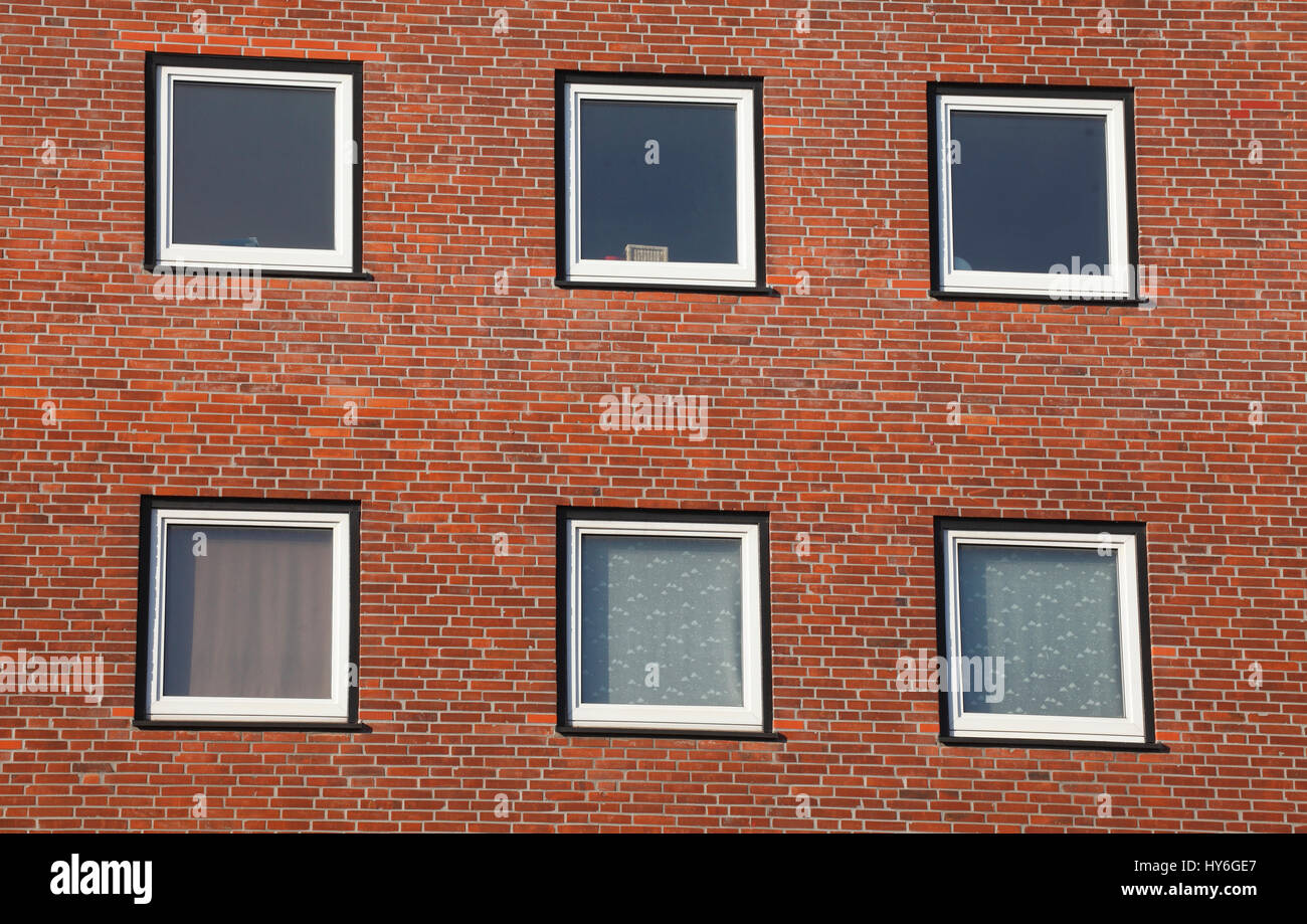 Block of Flats, Windows, house wall Stock Photo - Alamy