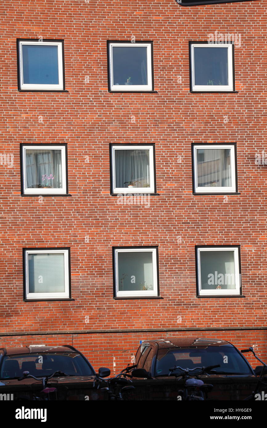 Block of Flats, Windows, house wall Stock Photo - Alamy
