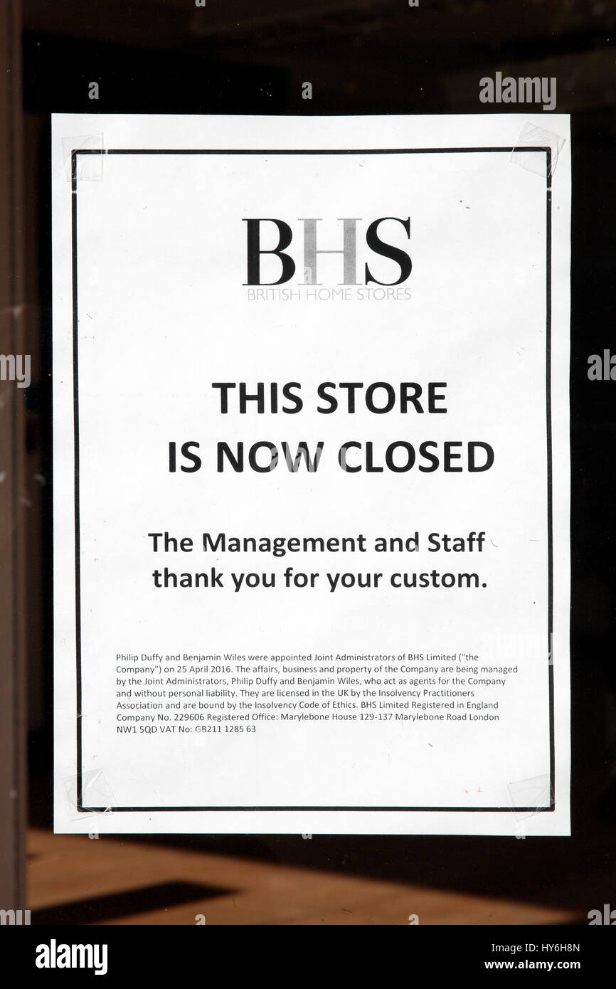 Bhs marketing logo hi-res stock photography and images - Alamy