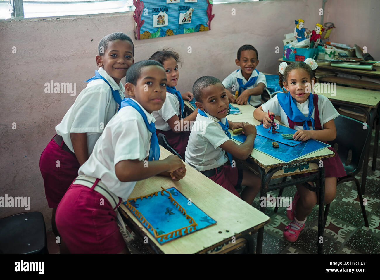 Ferry to Cayo Granma, Cuba, and street scenes of people Stock Photo - Alamy
