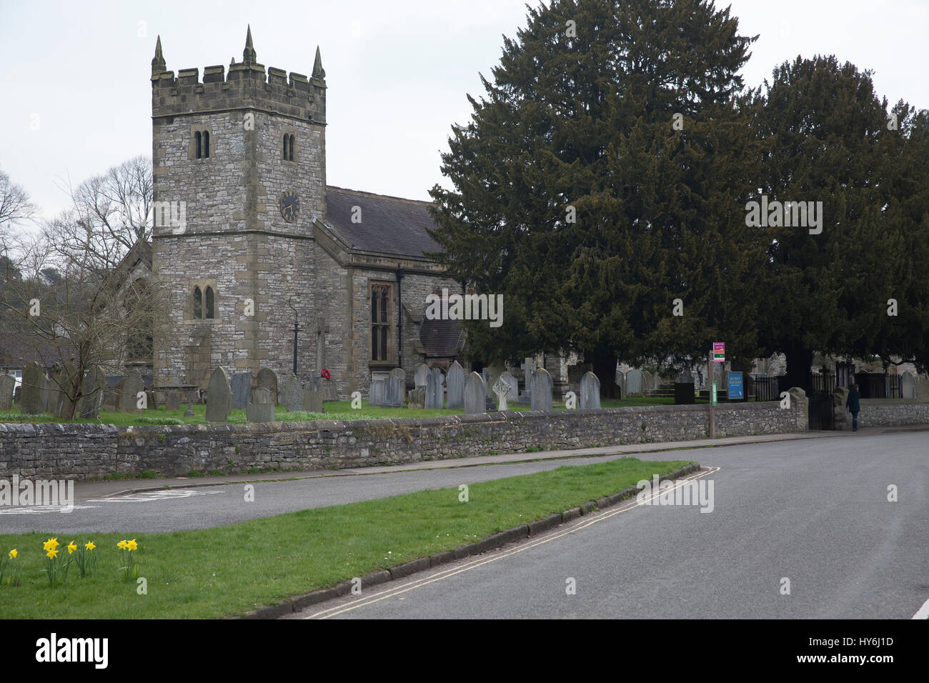 Holy Trinity Parish Church in Ashton in the Water, Derbyshire Stock ...