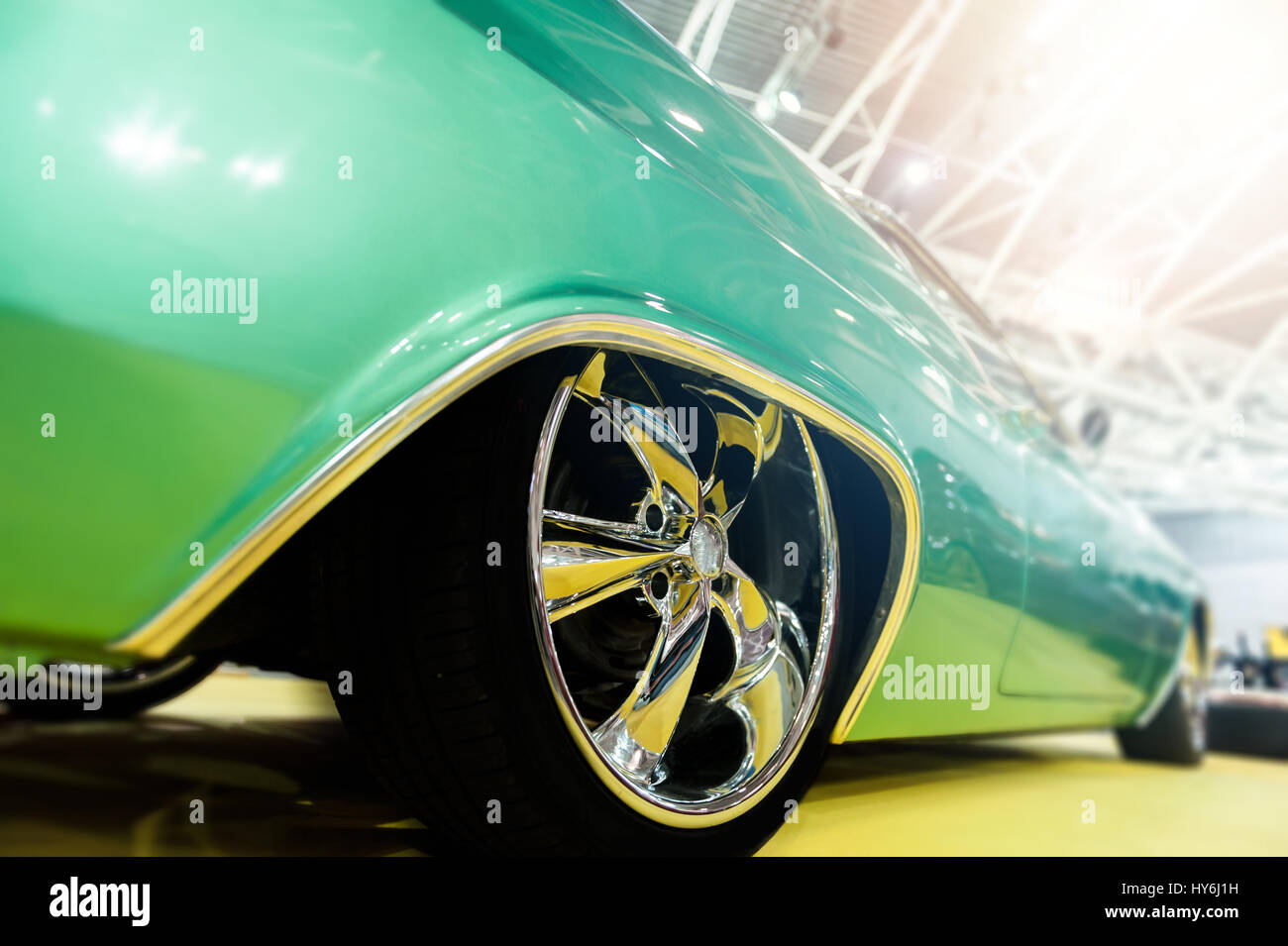 Light metallic green car hi-res stock photography and images - Alamy