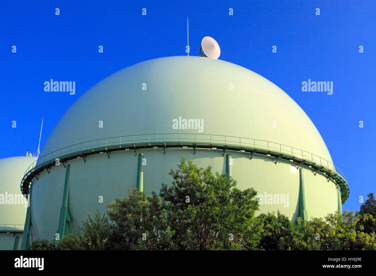 Gas Holders at Nishi-Tokyo city Tokyo Japan Stock Photo - Alamy