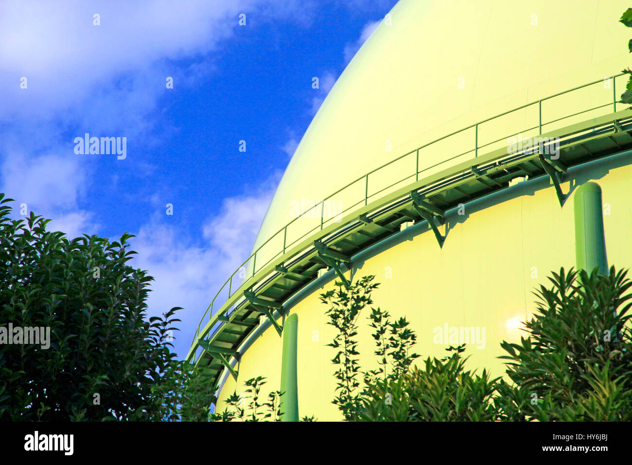 Gas Holders at Nishi-Tokyo city Tokyo Japan Stock Photo - Alamy