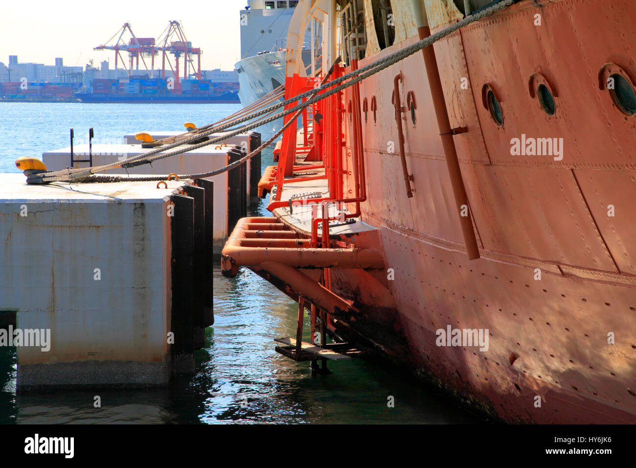 Port Side of the Old Icebreaker Ship Soya at the Museum of Maritime ...