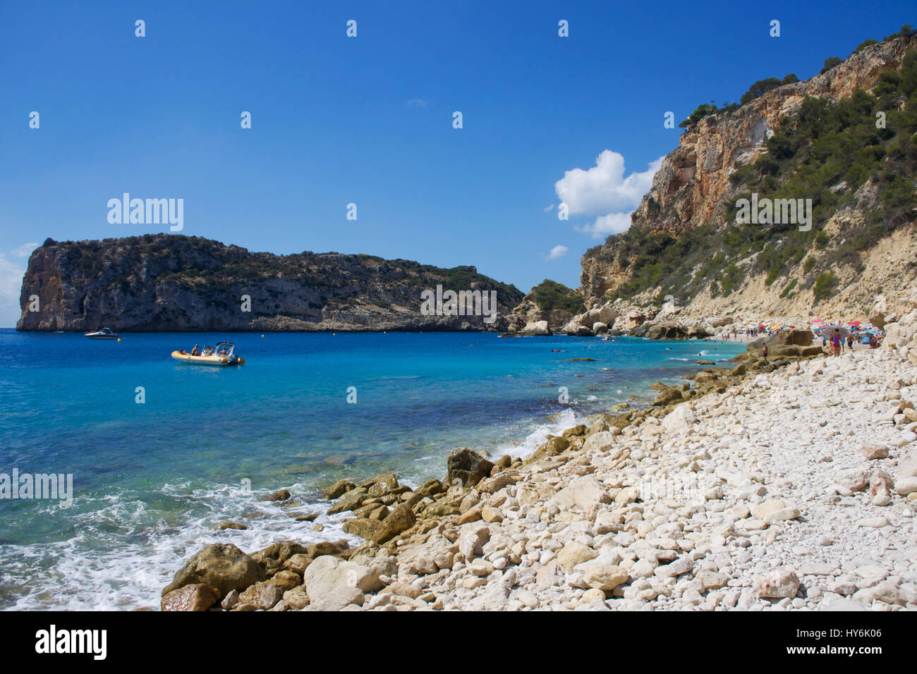 Cala de Ambolo - Javea - Spain Stock Photo - Alamy