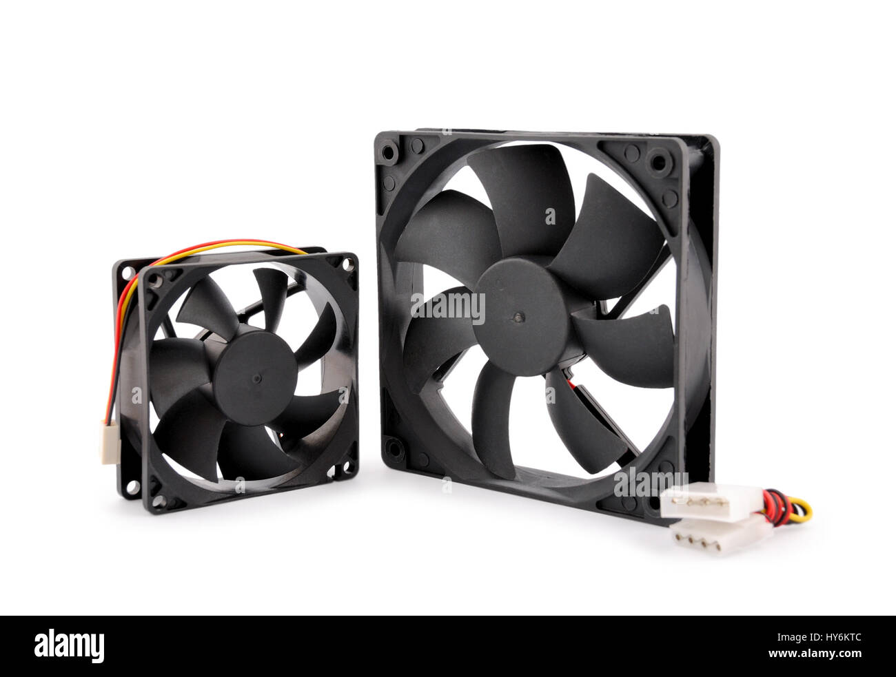 The computer fan isolated on white background Stock Photo - Alamy