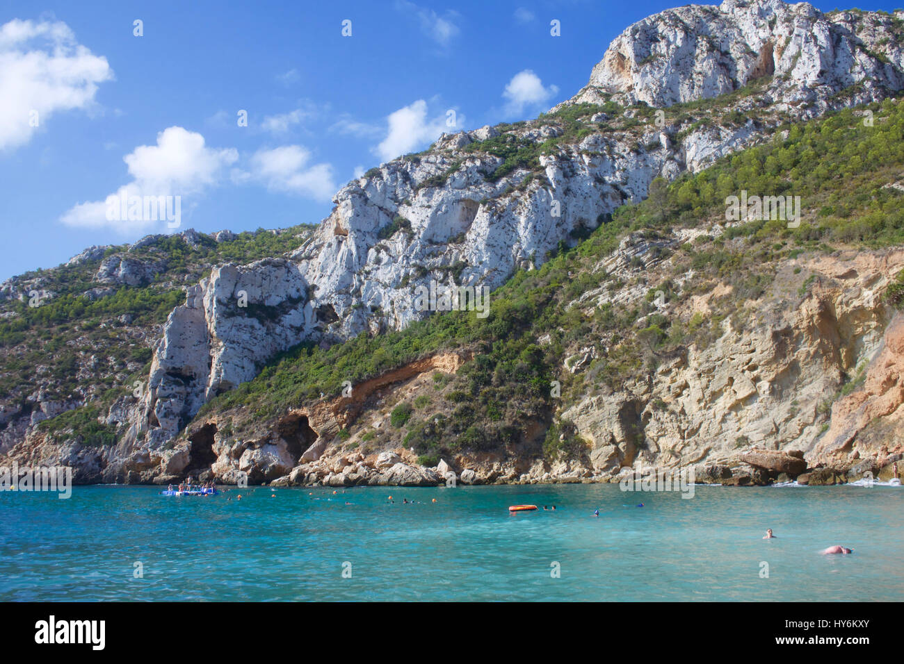 View of Cala de Granadella- Spain Stock Photo - Alamy