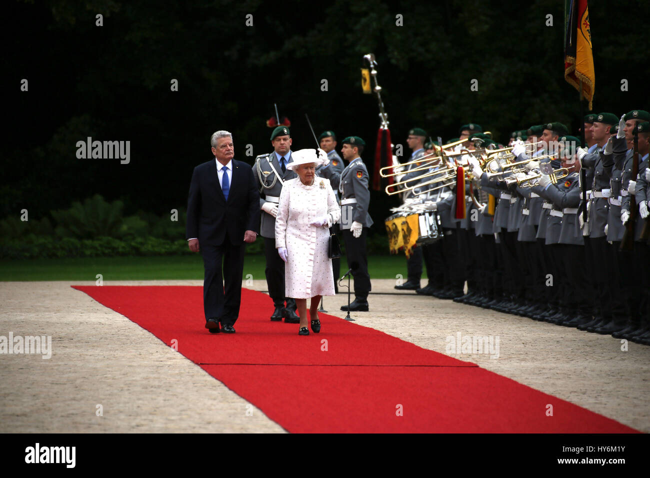 Berlin, Germany, June 24th, 2015: Queen Elizabeth II for official visit ... Berlin, Germany, June 24th, 2015: Queen Elizabeth II for official visit ...