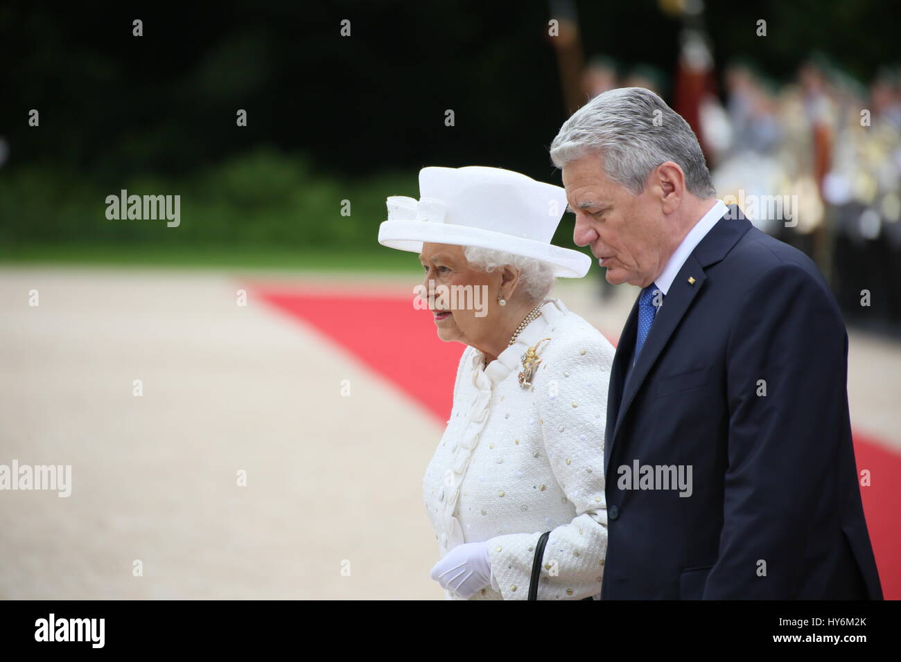 Berlin, Germany, June 24th, 2015: Queen Elizabeth II for official visit ... Berlin, Germany, June 24th, 2015: Queen Elizabeth II for official visit ...
