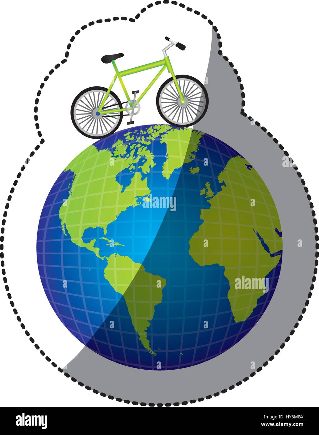 Atlas mountain and cycle Stock Vector Images - Alamy
