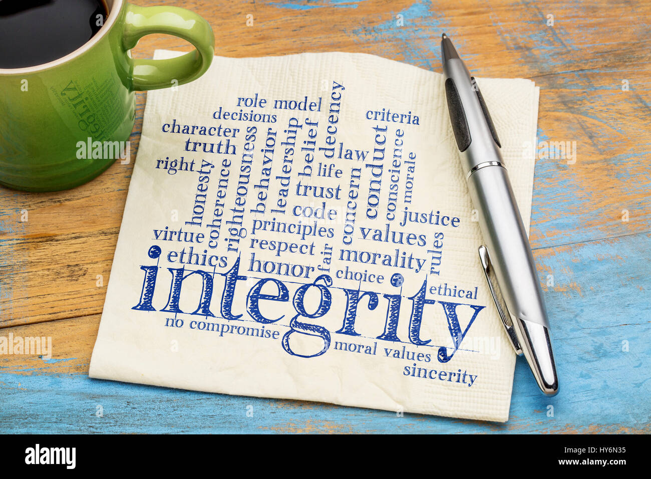 Integrity word cloud concept honesty hi-res stock photography and ...