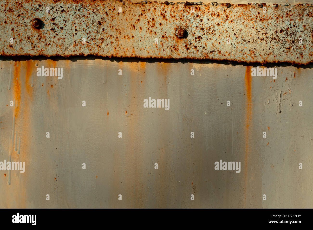 Colored rusty stained metal wall texture pattern Stock Photo - Alamy