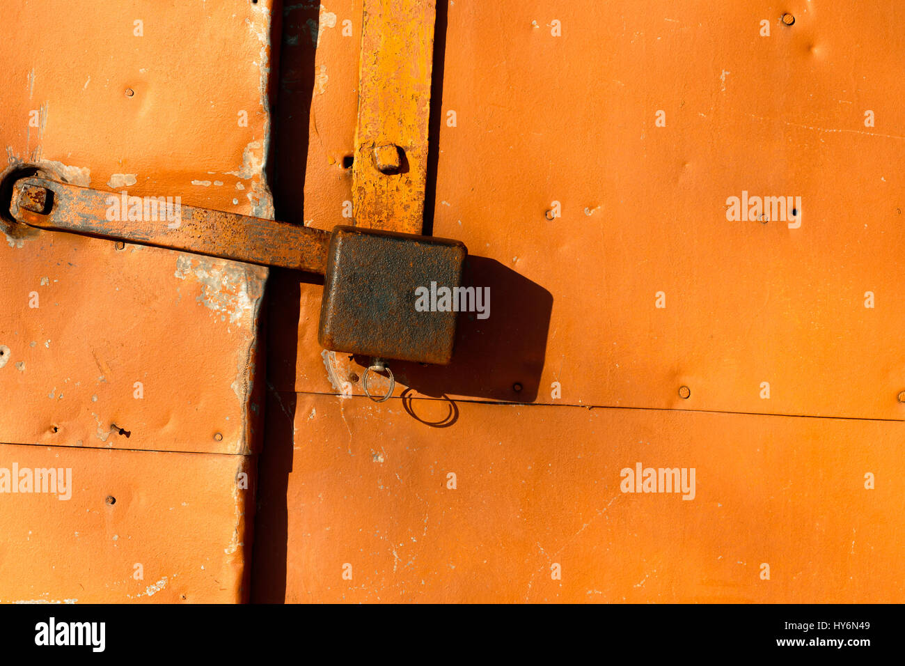 Colored rusty stained metal wall texture pattern Stock Photo - Alamy