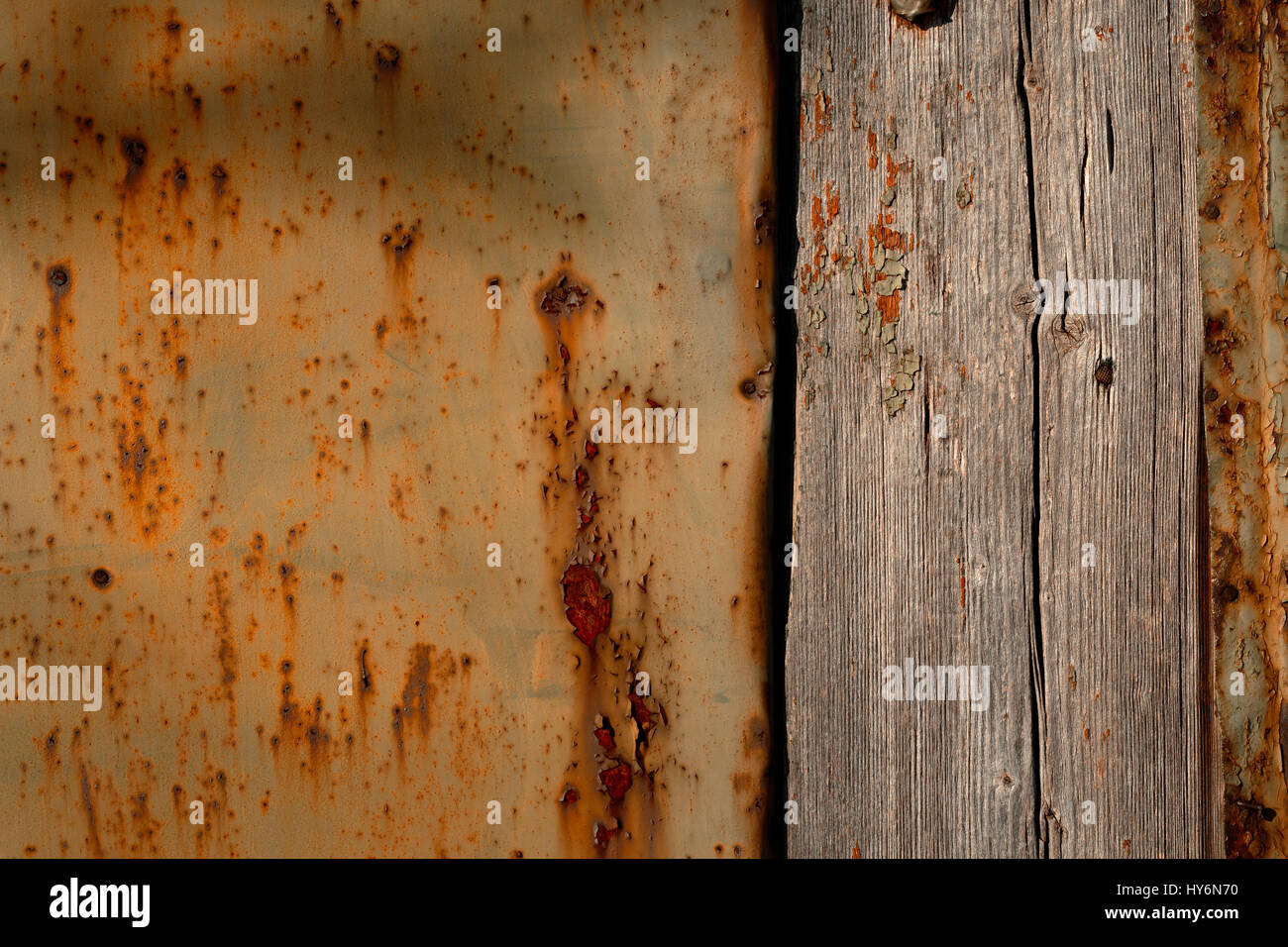 Colored rusty stained metal wall texture pattern Stock Photo - Alamy