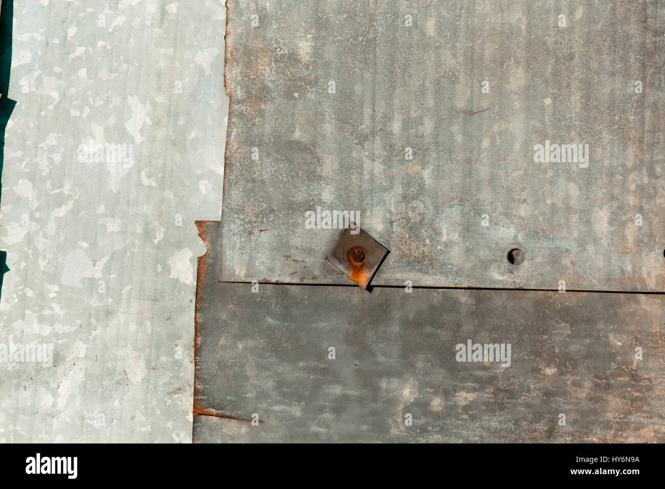 Colored rusty stained metal wall texture pattern Stock Photo - Alamy