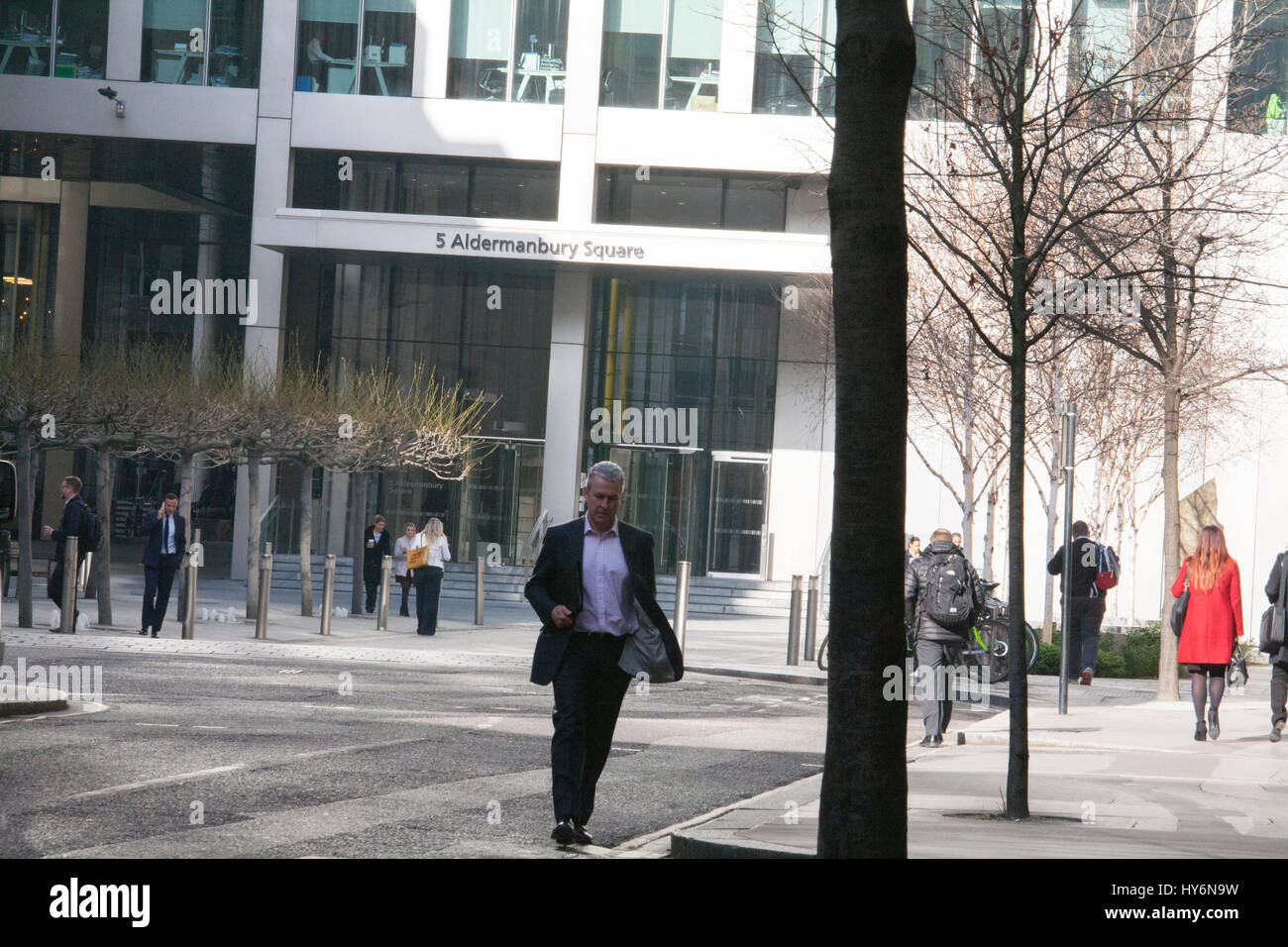 Aldermanbury Square London Headquarters of Nordea Bank Stock Photo - Alamy