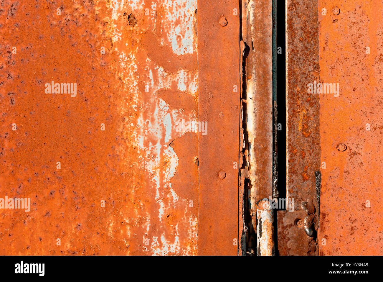 Rusty stained metal wall texture pattern Stock Photo - Alamy