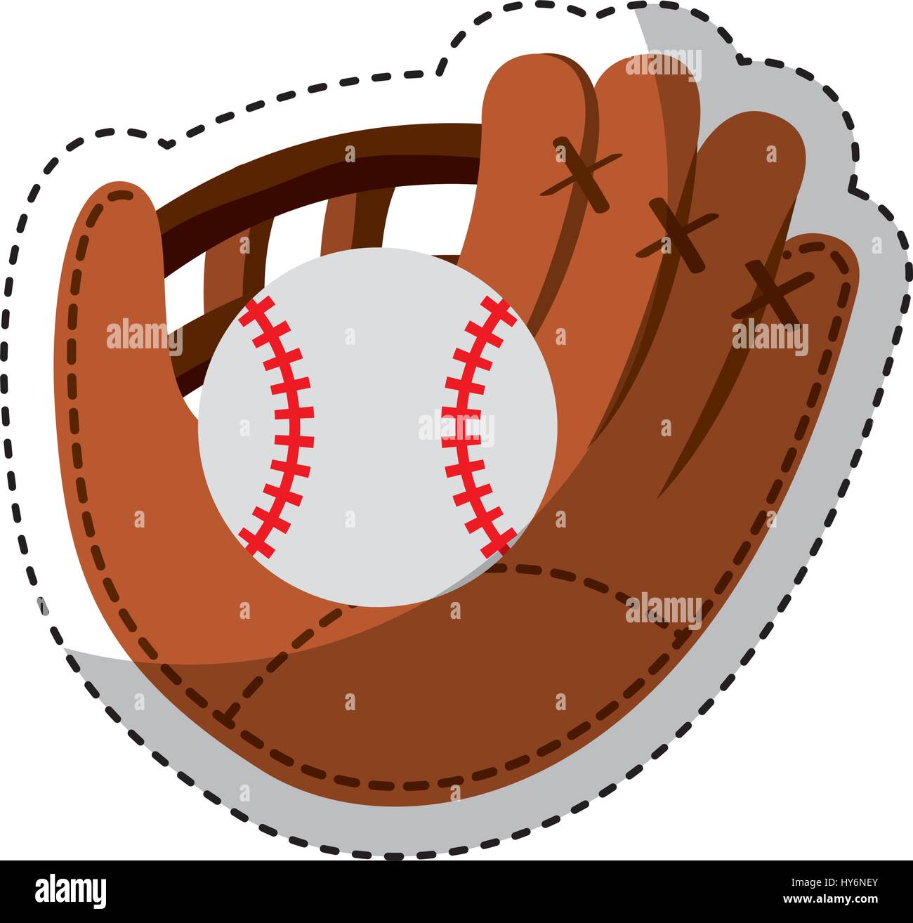 Baseball glove icon Stock Vector Images - Alamy
