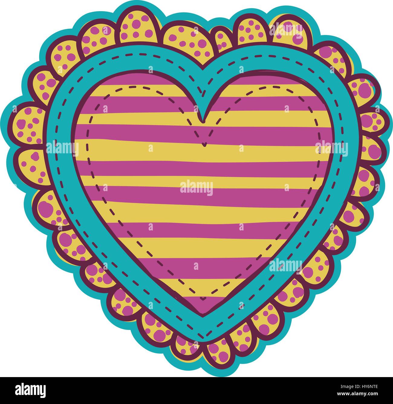 Colorful Heart Borders