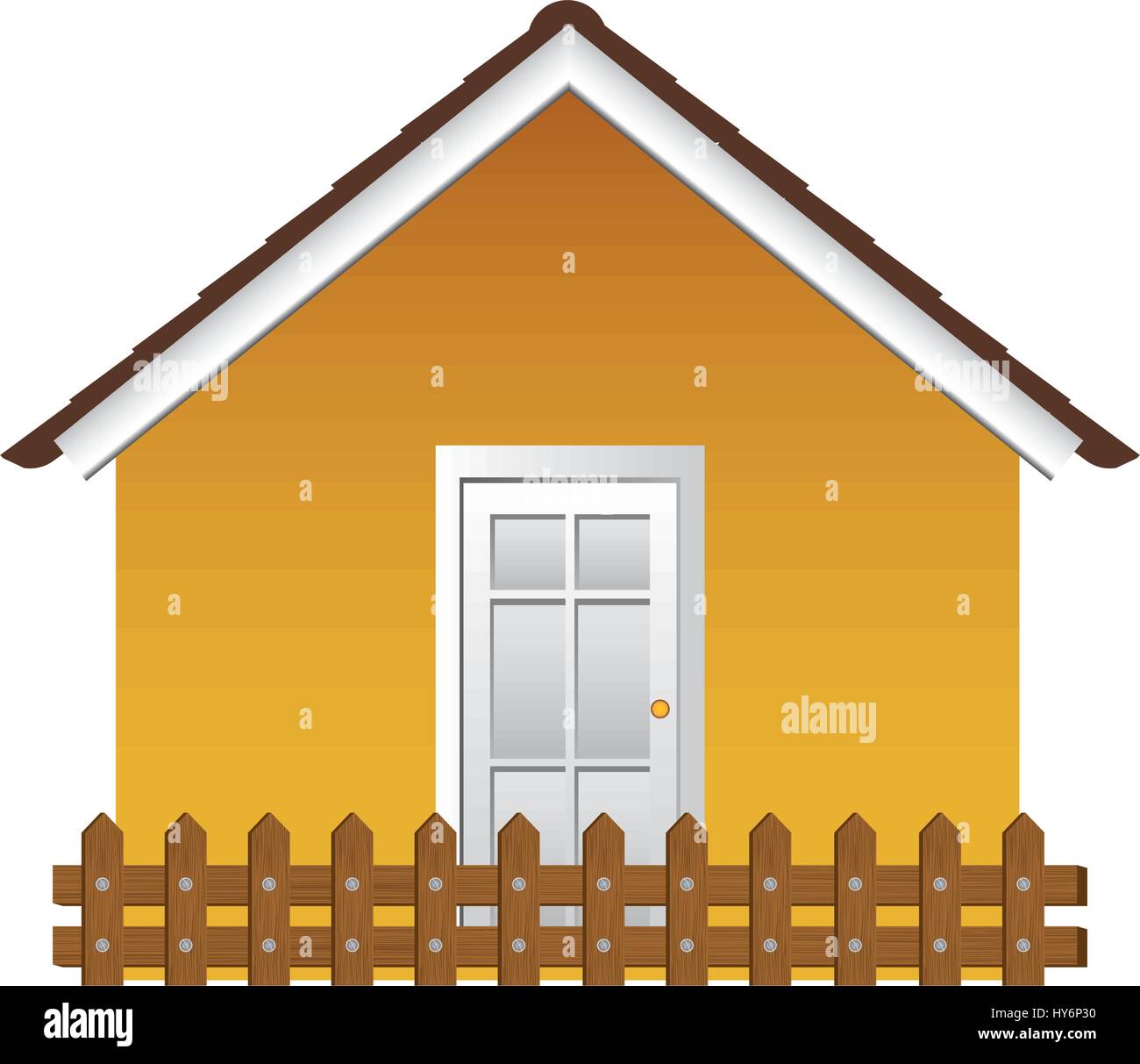 Entry fence home Stock Vector Images - Alamy