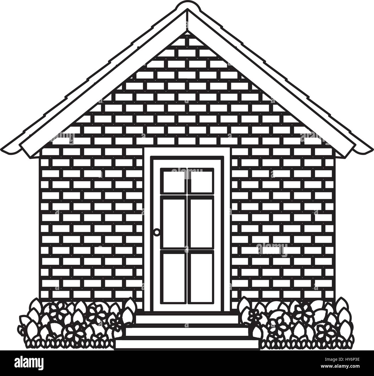 House without windows Stock Vector Images - Alamy