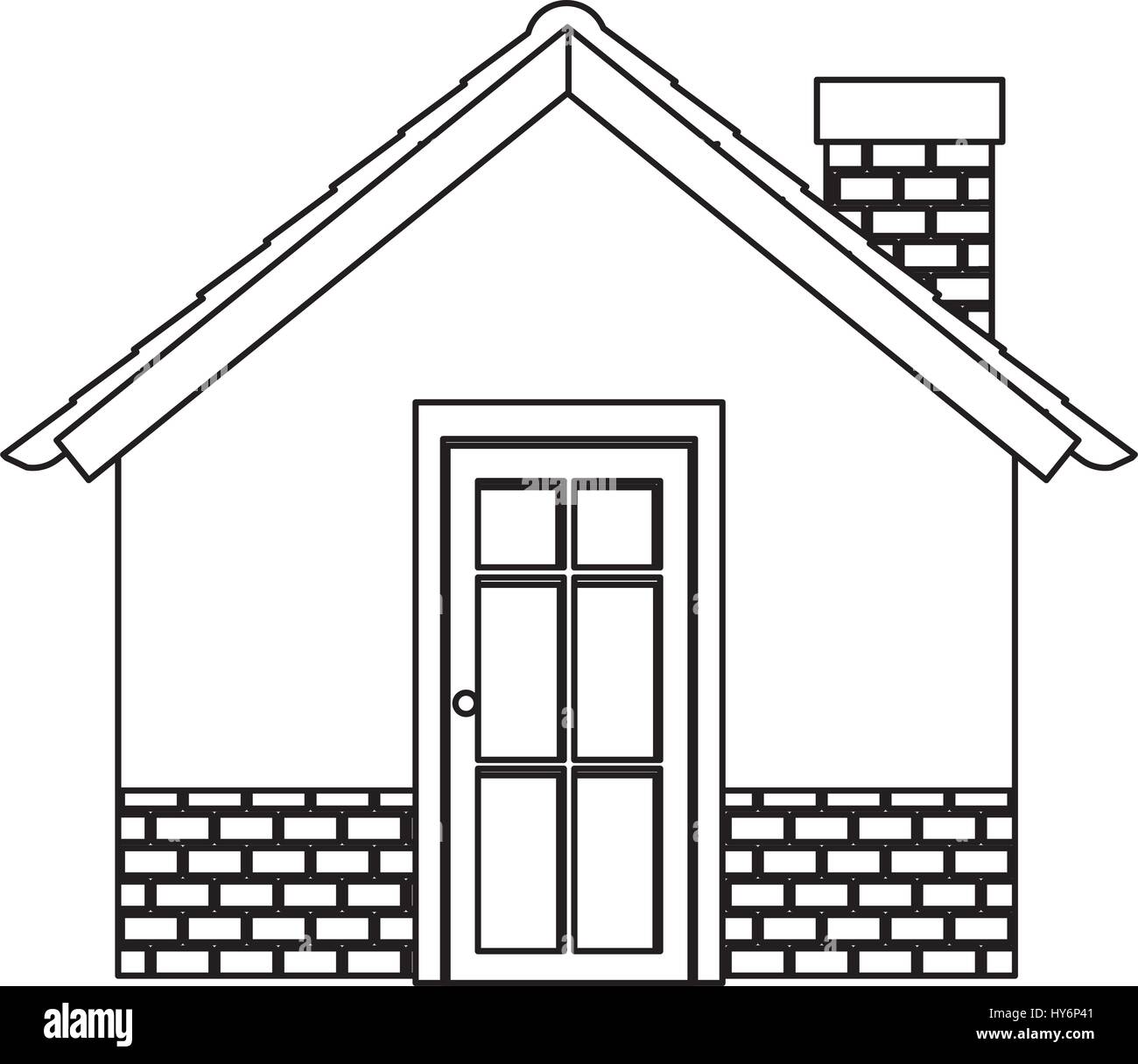 House without windows Stock Vector Images - Alamy
