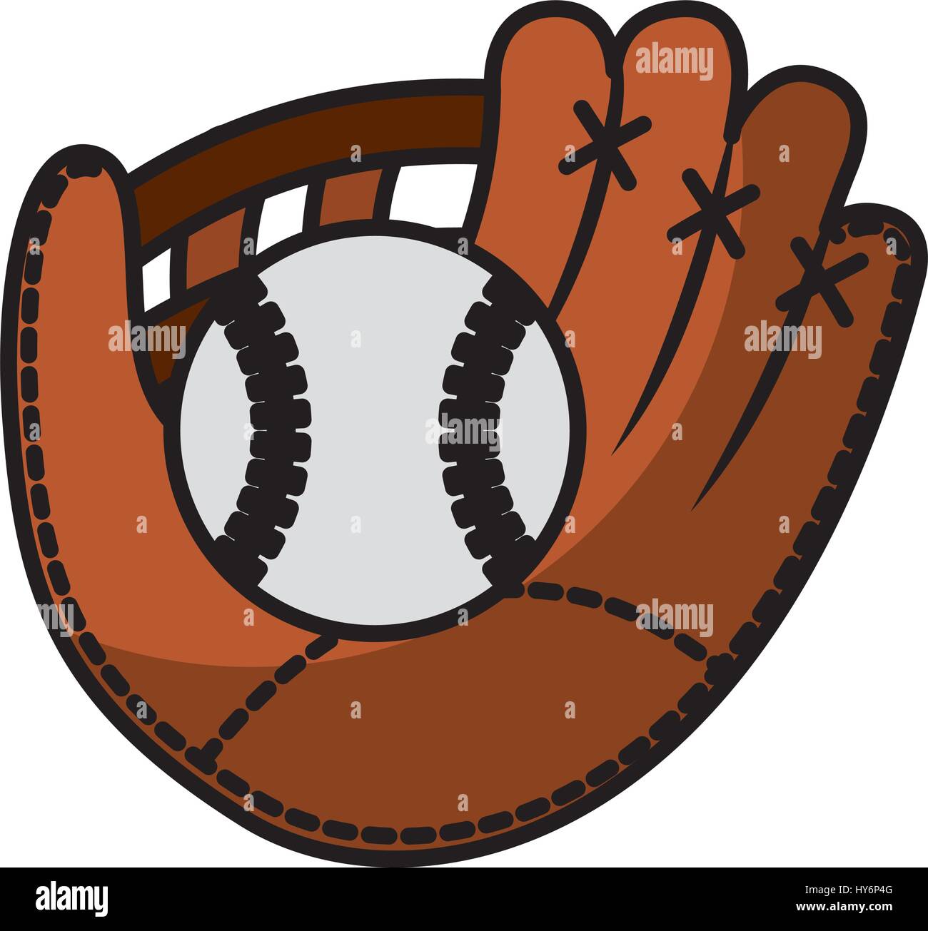 baseball glove isolated icon Stock Vector Image & Art - Alamy