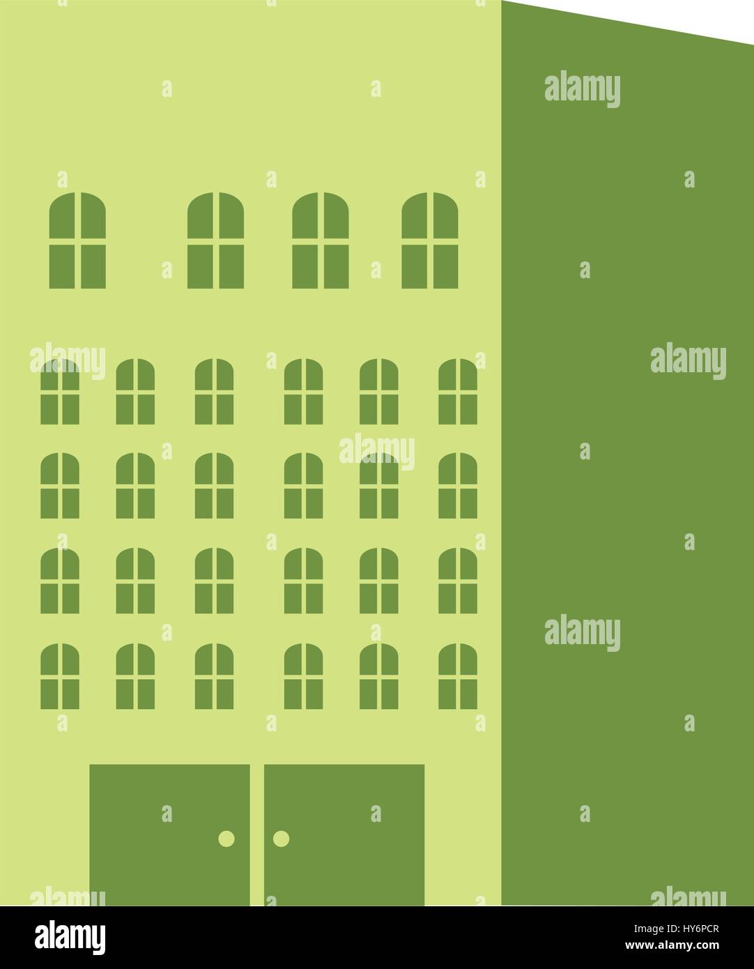silhouette color with residential building Stock Vector Image & Art - Alamy