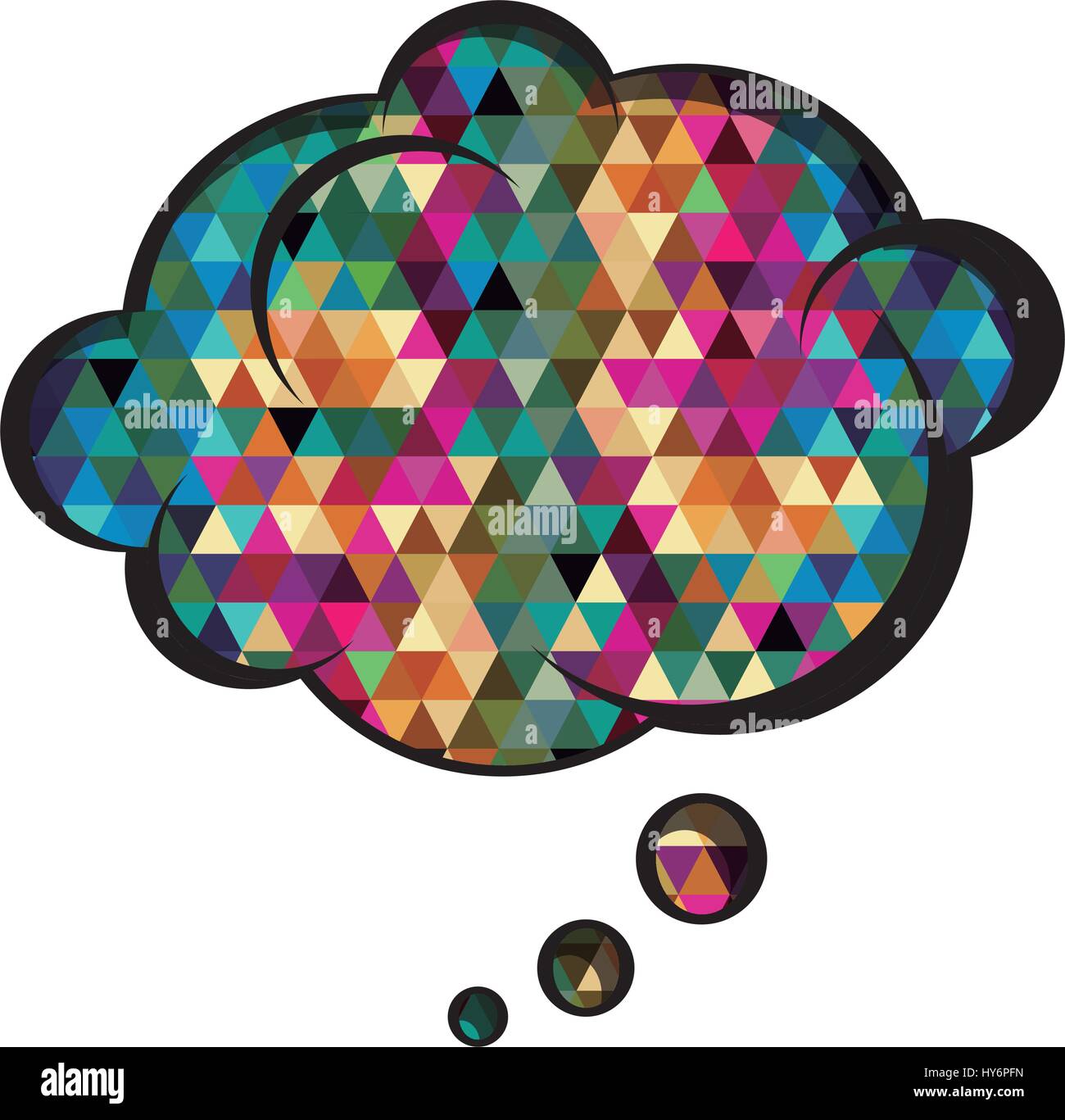 colorful cloud speech with abstract background Stock Vector Image & Art ...