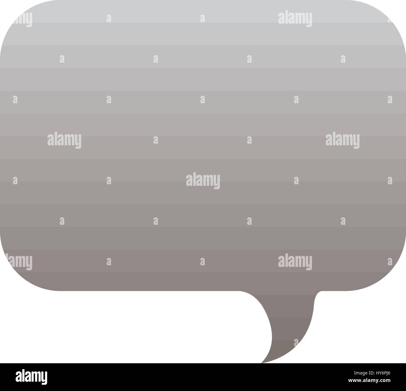 silhouette of rounded rectangle speech in grayscale color Stock Vector ...