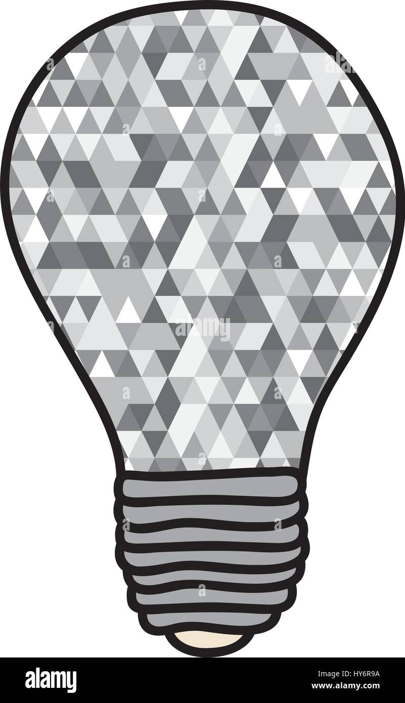 hand drawn background with light bulb and abstract glass Stock Vector ...