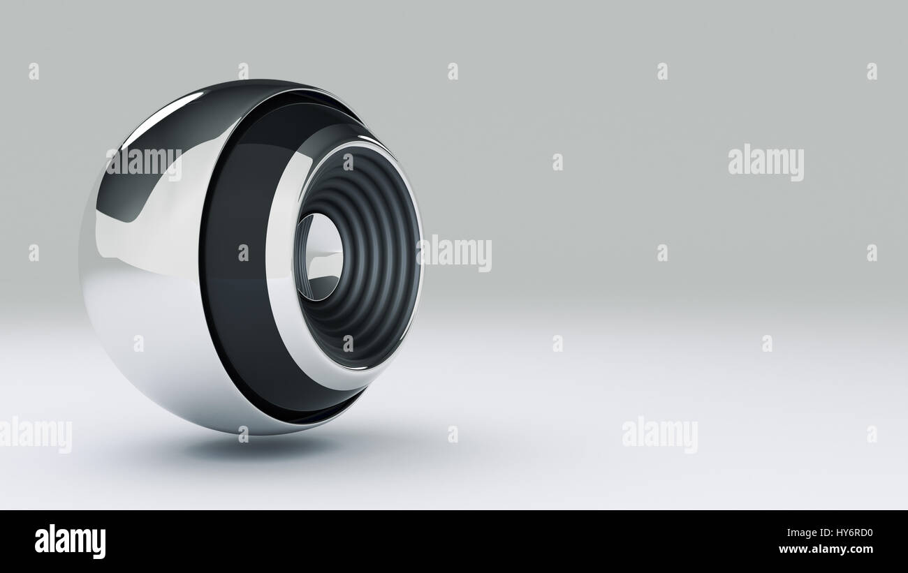 sphere speaker 3D Stock Photo - Alamy