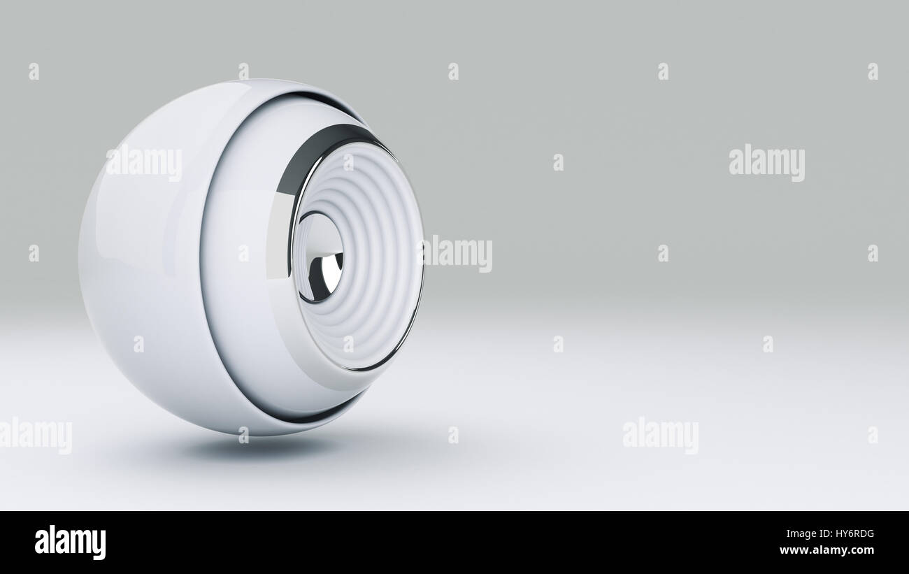sphere speaker 3D Stock Photo - Alamy