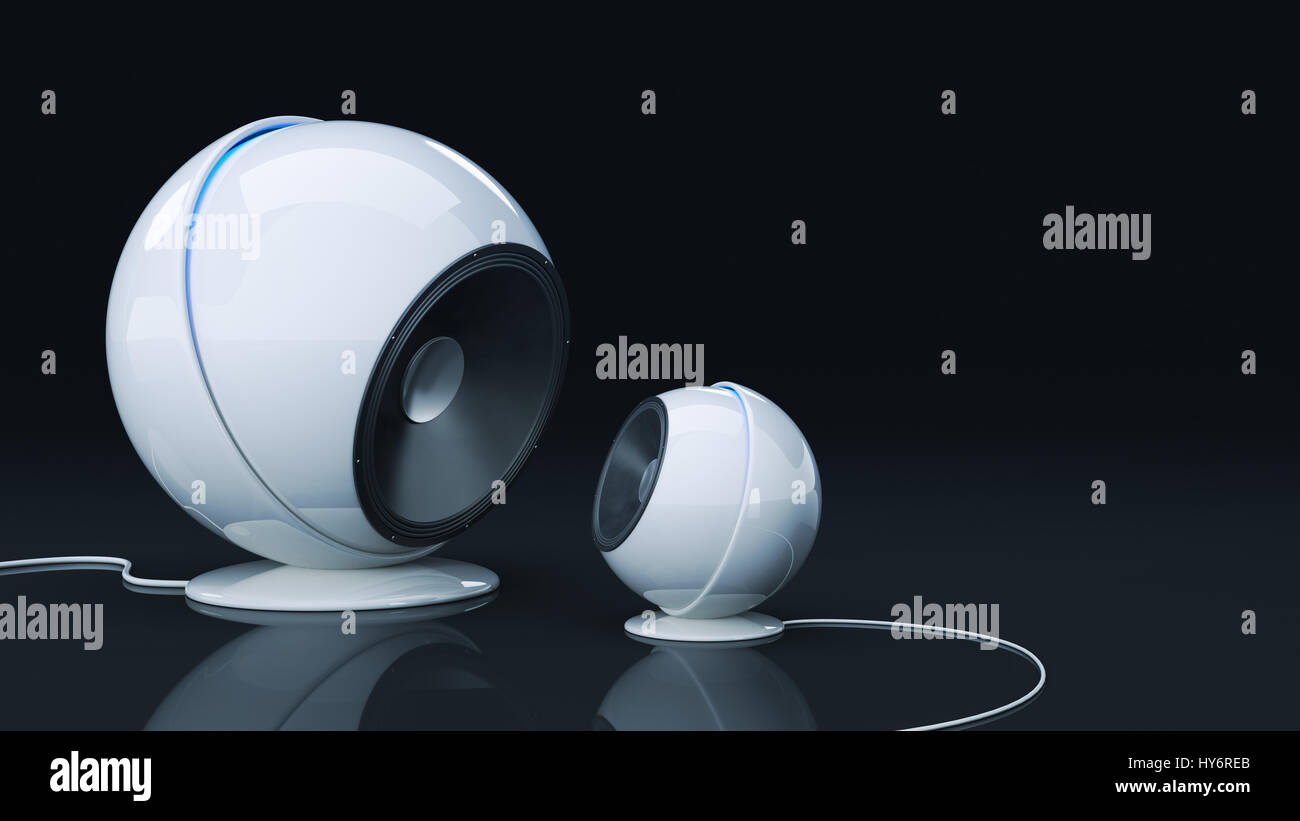 sphere speaker 3D Stock Photo - Alamy