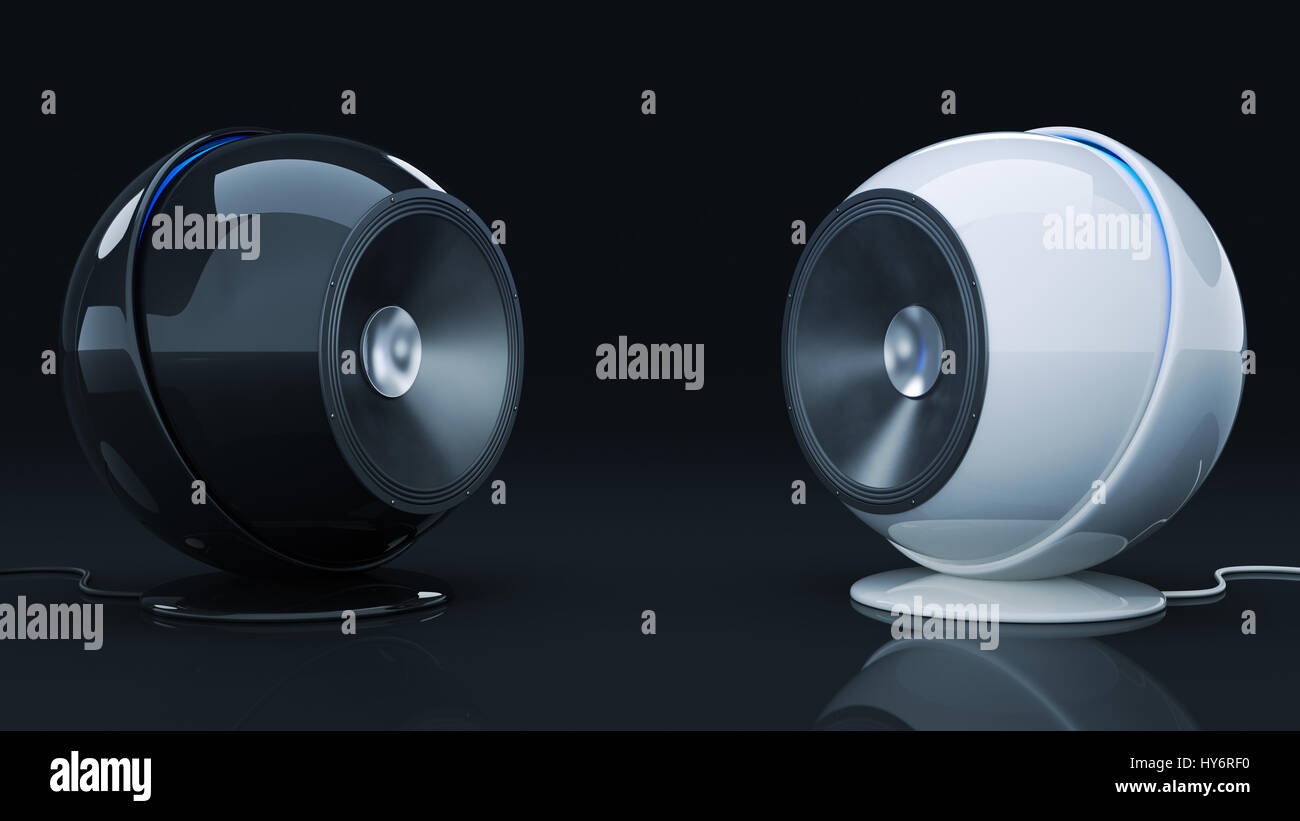 sphere speaker 3D Stock Photo - Alamy