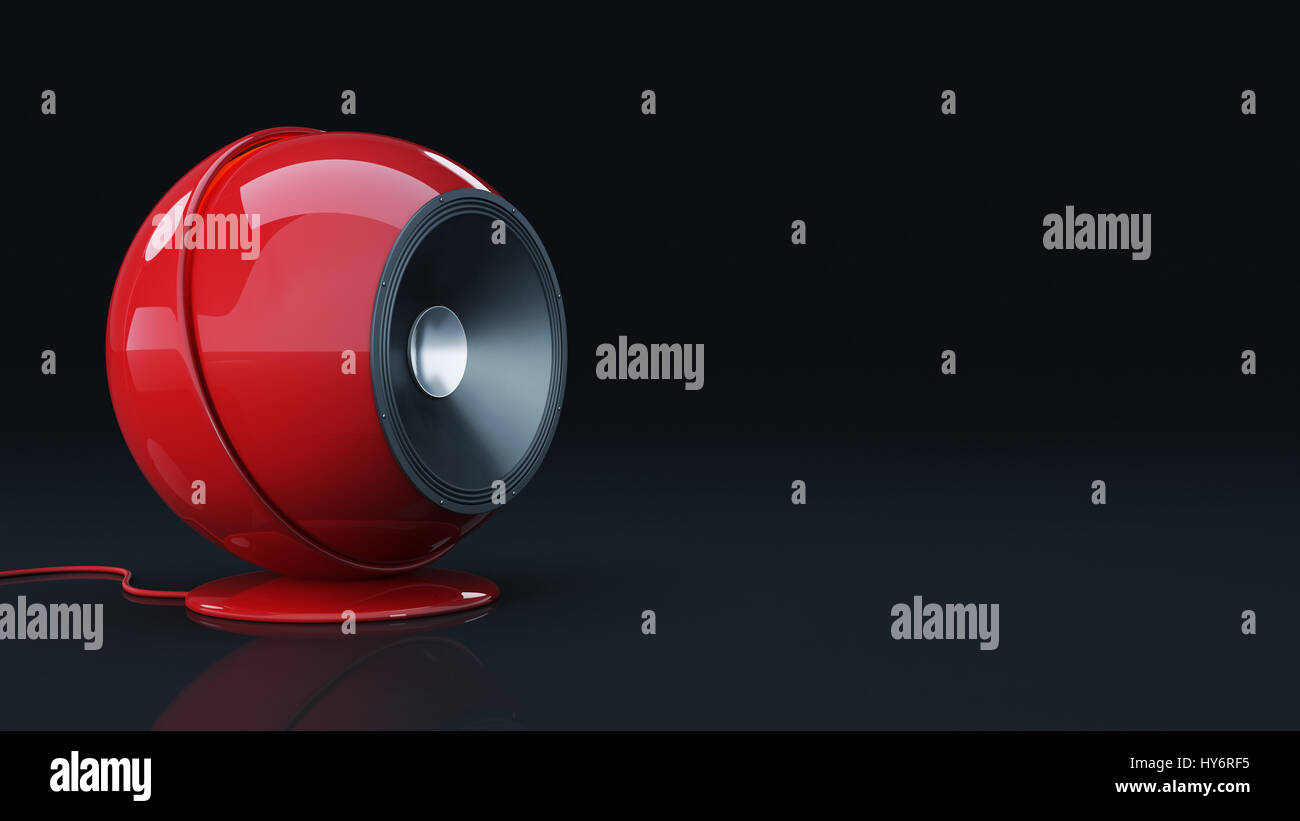 sphere speaker 3D Stock Photo - Alamy