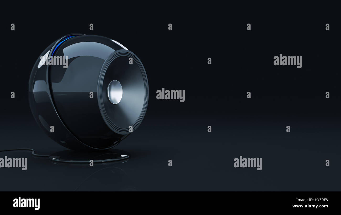 sphere speaker 3D Stock Photo - Alamy