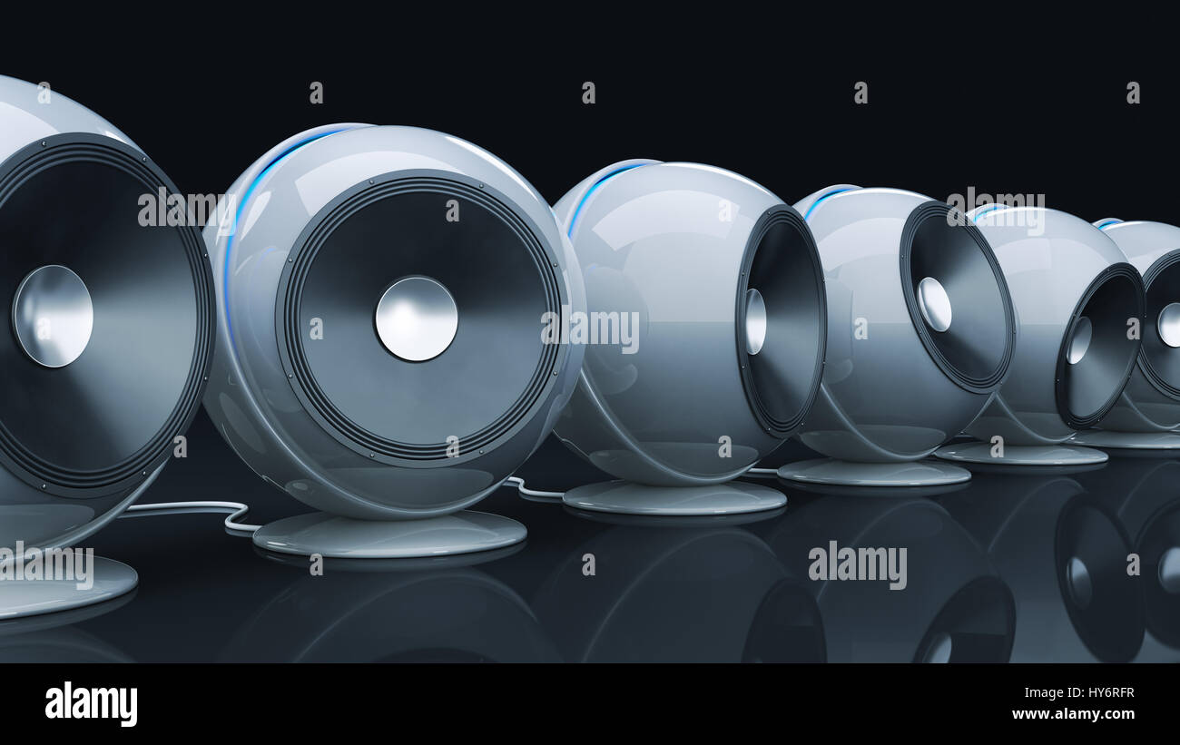 sphere speaker 3D Stock Photo - Alamy