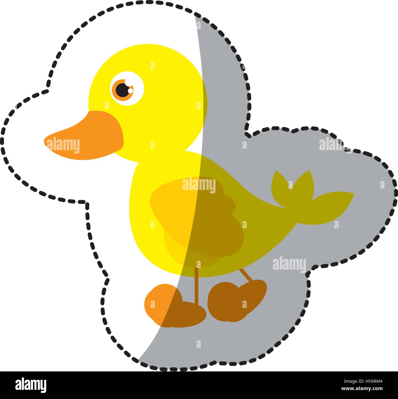 beautiful cartoon duck with big eyes Stock Vector Image & Art - Alamy