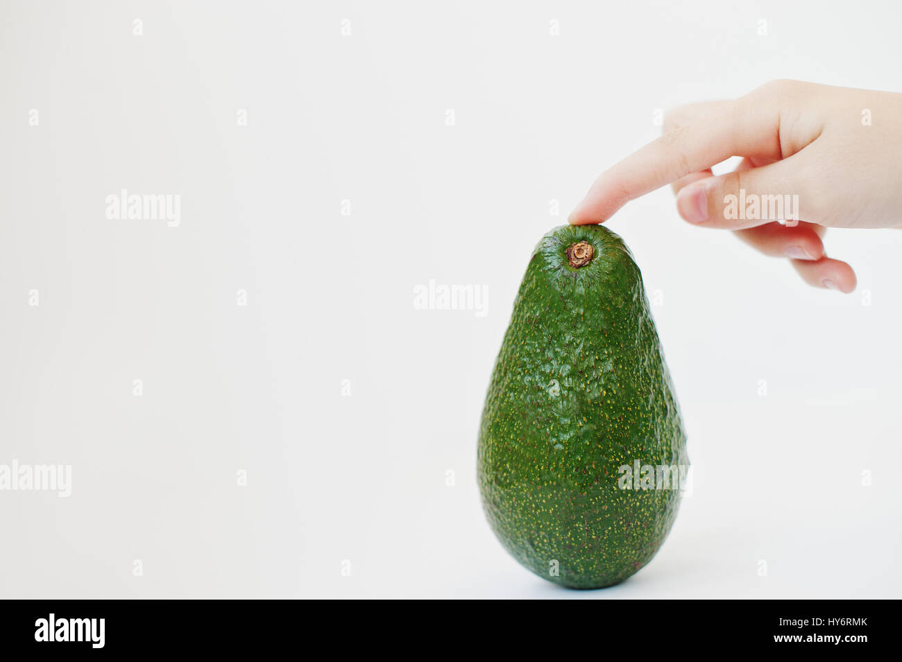 Exotic fruit avocado or alligator pear isolated on white background ...