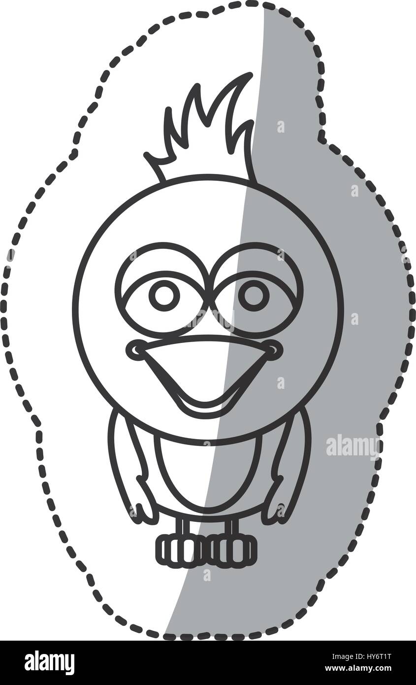 beautiful cartoon bird with big eyes Stock Vector Image & Art - Alamy