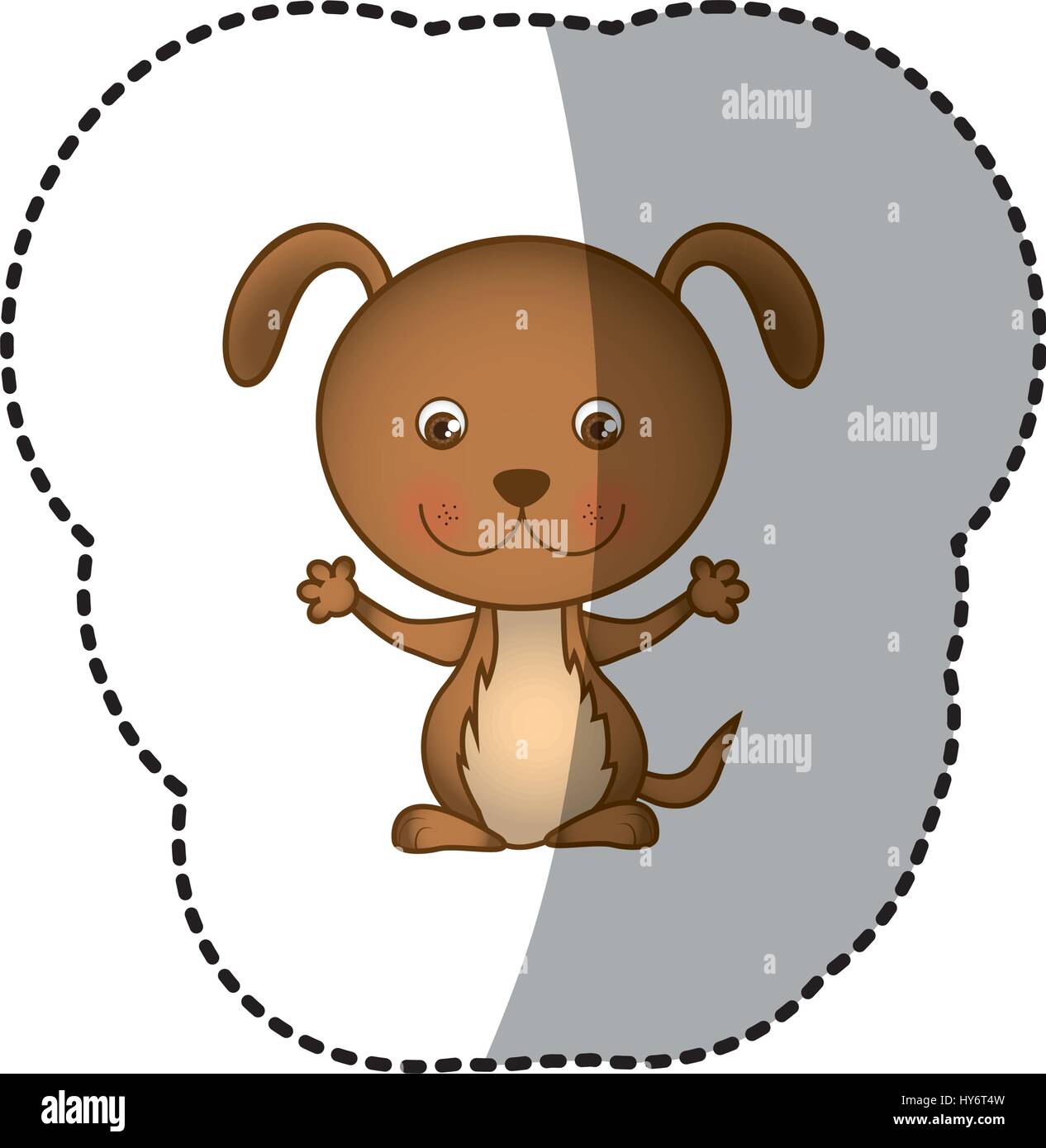 sticker dog animal head expression Stock Vector Image & Art - Alamy