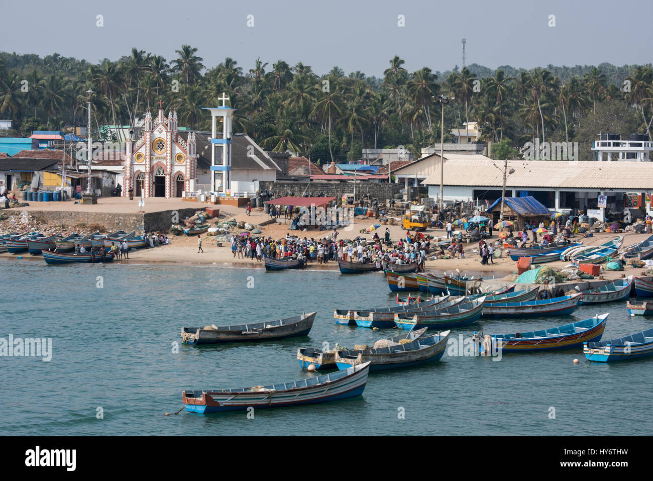 India, state of Kerala, Malabar Coast, port city of Villanjam aka ...