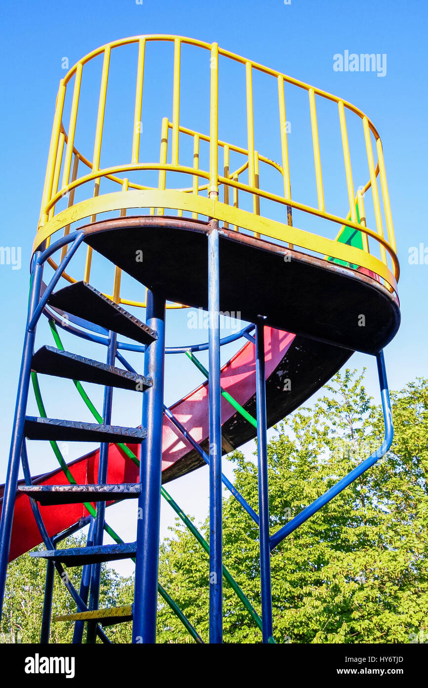 Old metal slide hi-res stock photography and images - Alamy