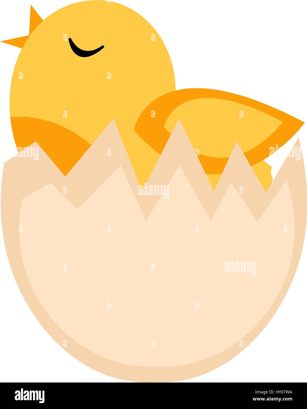 Hatching chicken egg on Stock Vector Images - Alamy