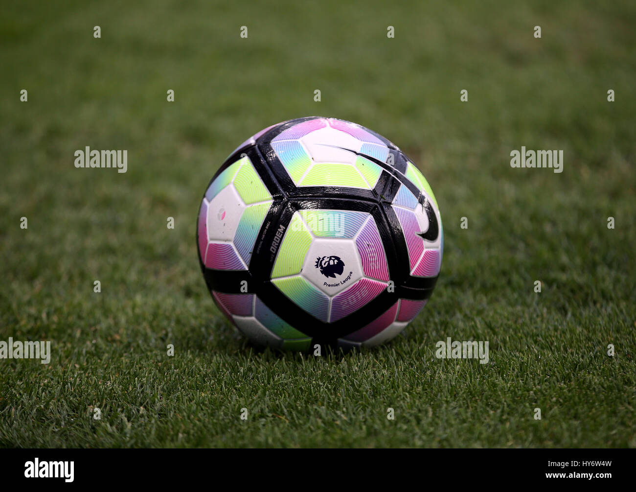 Soccer football ball nike ordem make multi colour hi-res stock ...
